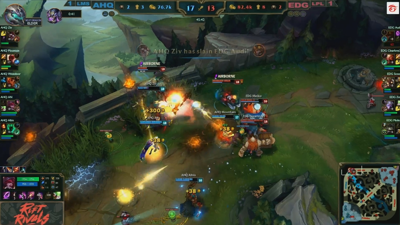 《英雄聯盟》亞洲對抗賽Day3，AHQ神逆轉EDG，LMS率先聽牌 | 4Gamers